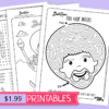 Bob Ross Free Activity Printables | Family Adventures